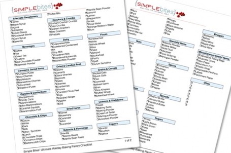A Printable Holiday Baking Pantry Checklist - At Home with Kim Vallee
