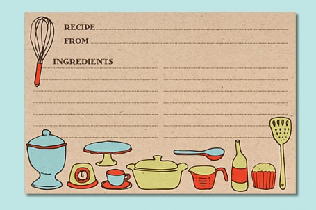 Six Recipe Cards to Give to the Hostess or the Cook - At Home with Kim ...