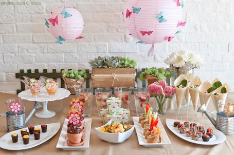 Spring Garden Sweet and Savory Table - At Home with Kim Vallee